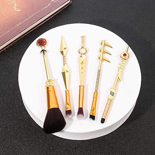 Professional Anime Makeup Brushes Set - 5pcs Cosmetic Anime Peripheral Okuno CosplayGift Makeup Brush Set For Women