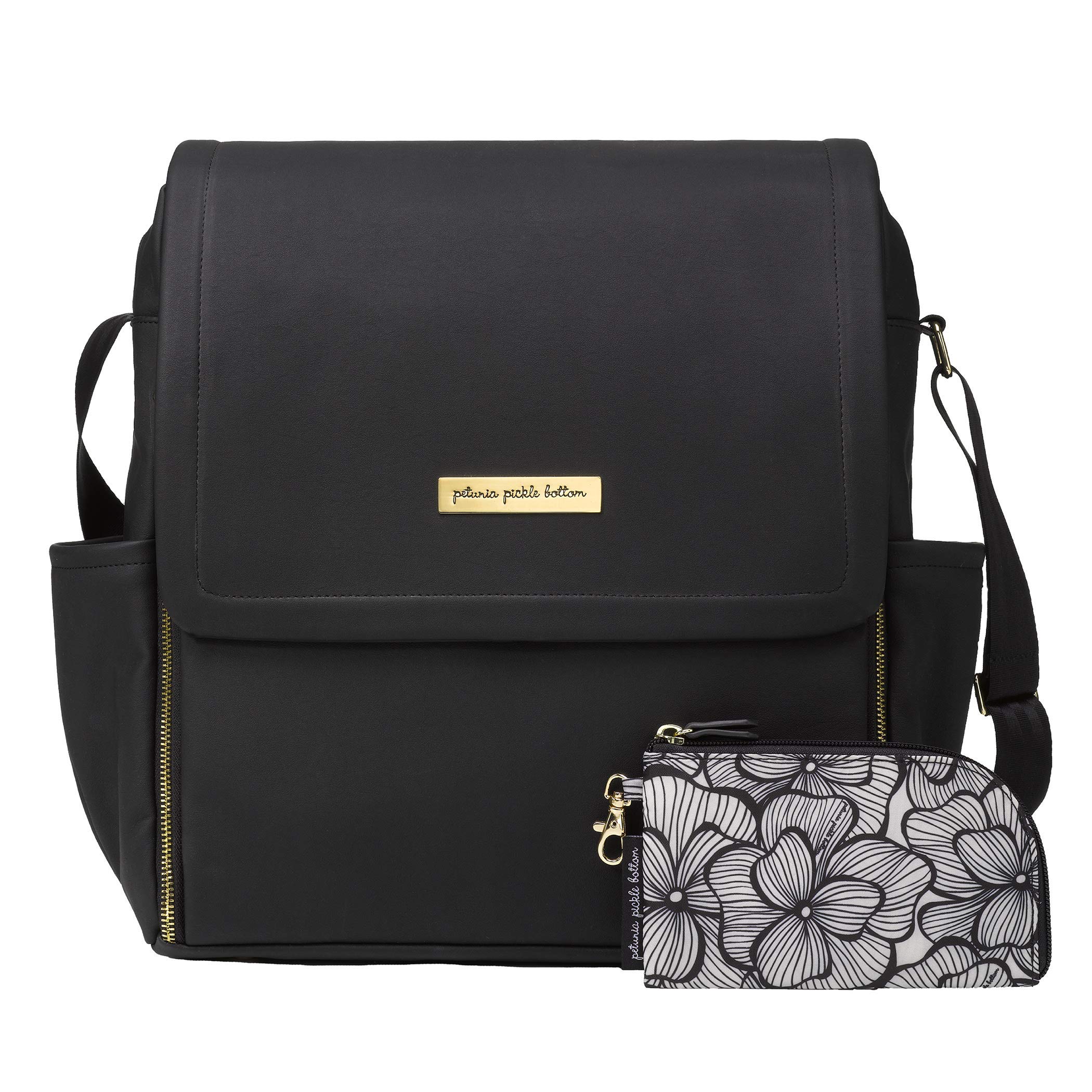 Petunia Pickle Bottom Boxy Backpack | Diaper Bag | Diaper Bag Backpack for Parents | Top-Selling Stylish Baby Bag | Sophisticated Backpack for On The Go Moms | Moonless Rose Embossed