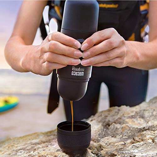 WACACO Minipresso NS, Portable Espresso Machine, Compatible Nespresso Original Capsules and Compatibles, Travel Coffee Maker, Manually Operated from Piston Action