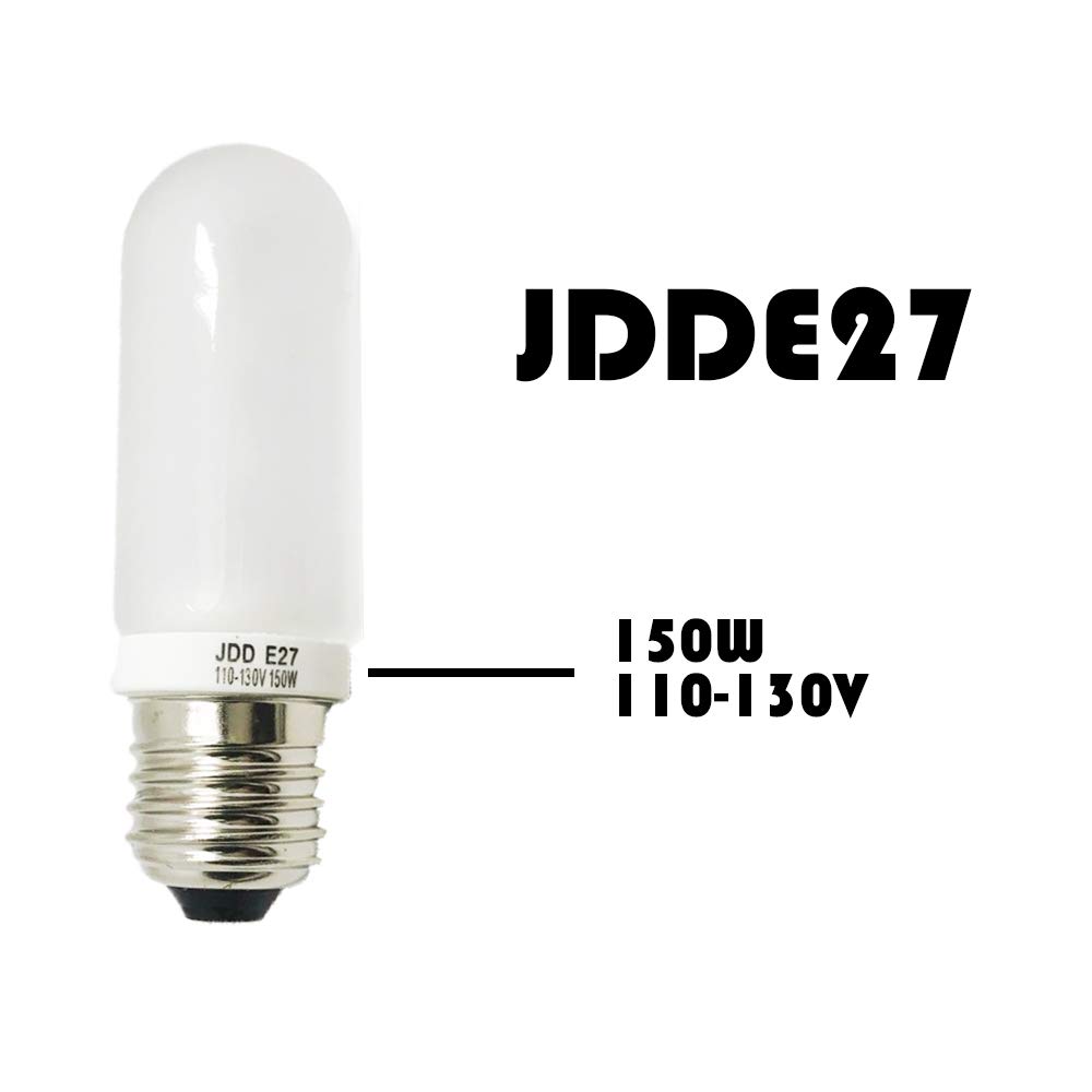 SKYEVER Halogen JDD 150W/250W Bulb E26 AC110-130V Base for Modeling Strobe Light in Photography Lighting (150W/2PCS)