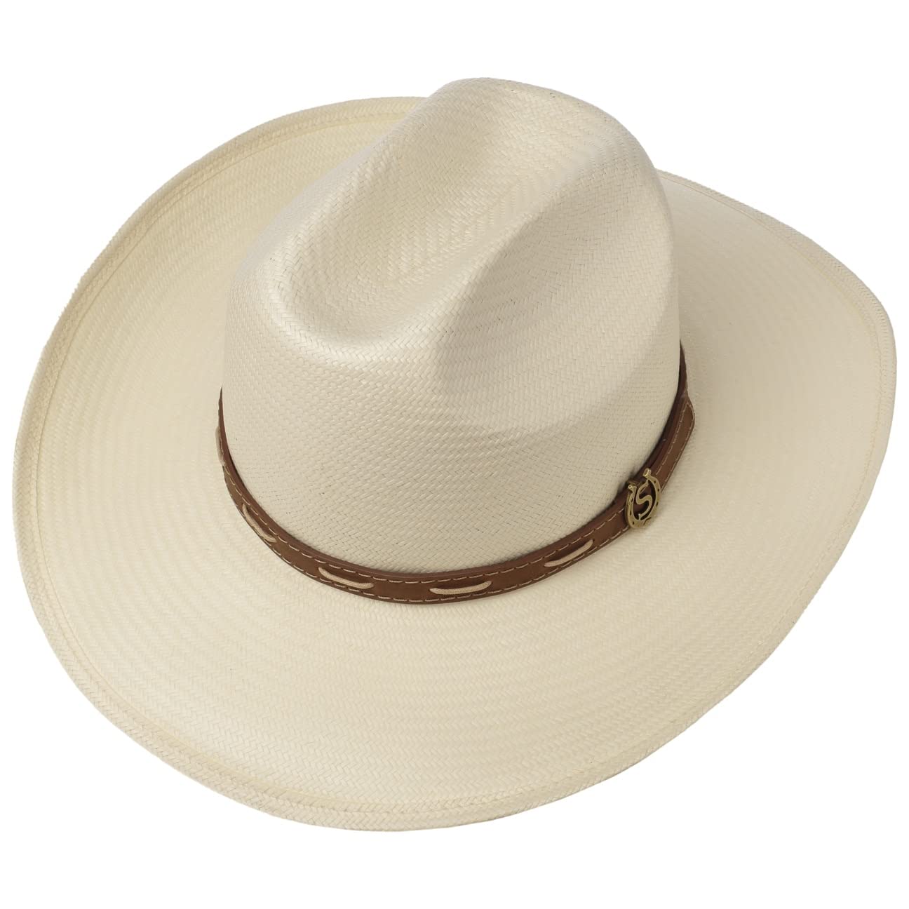 Stetson Edcouch Western Toyo Straw Hat Men Nature 7 1/4-7 3/8