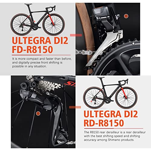 Wonzonezxc Bicycle Electric Shift Bike Full Carbon Road Bike 24 Speed High End Racing All in One Belt