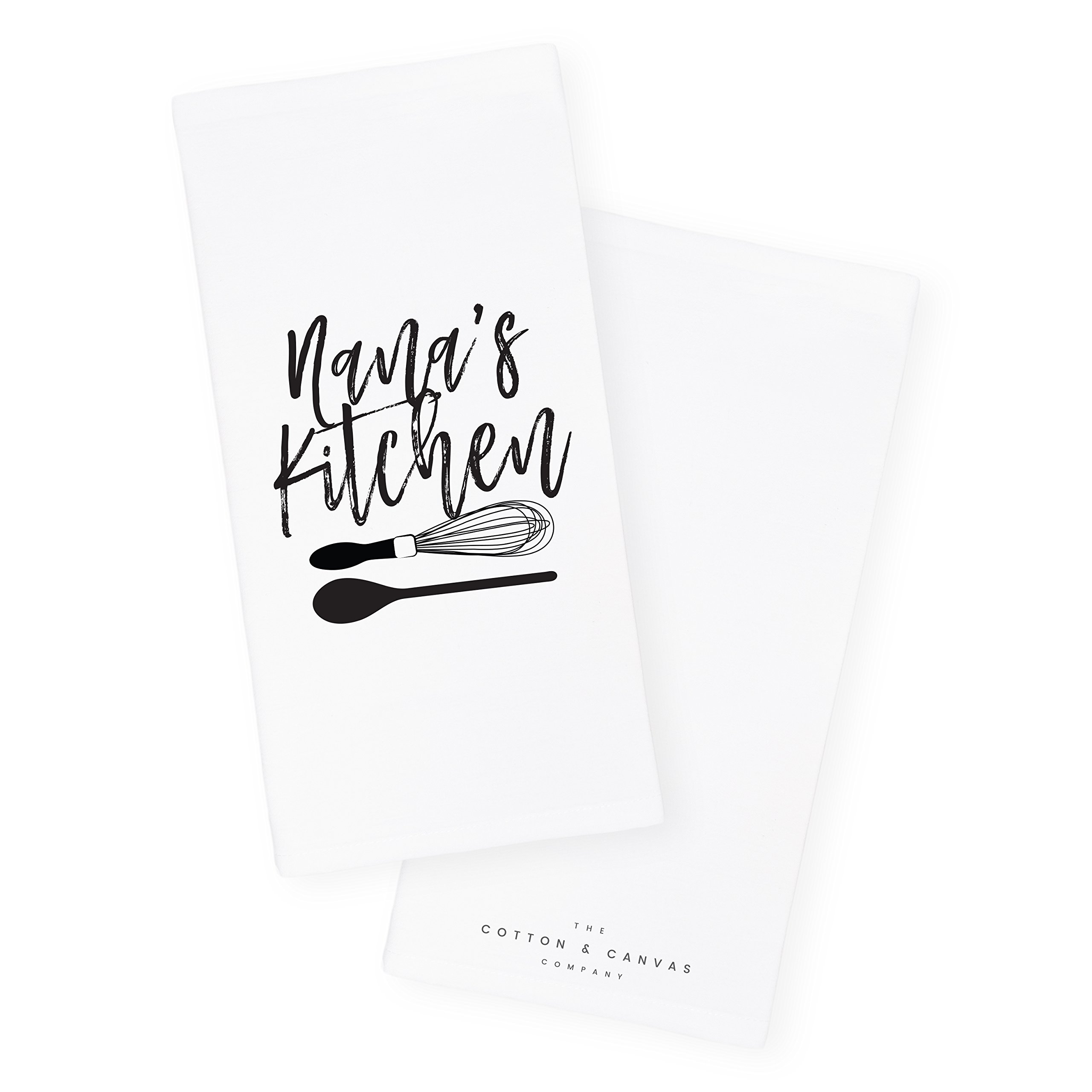 The Cotton & Canvas Co. Nana's Kitchen Soft and Absorbent Kitchen Tea Towel, Flour Sack Towel and Dish Cloth