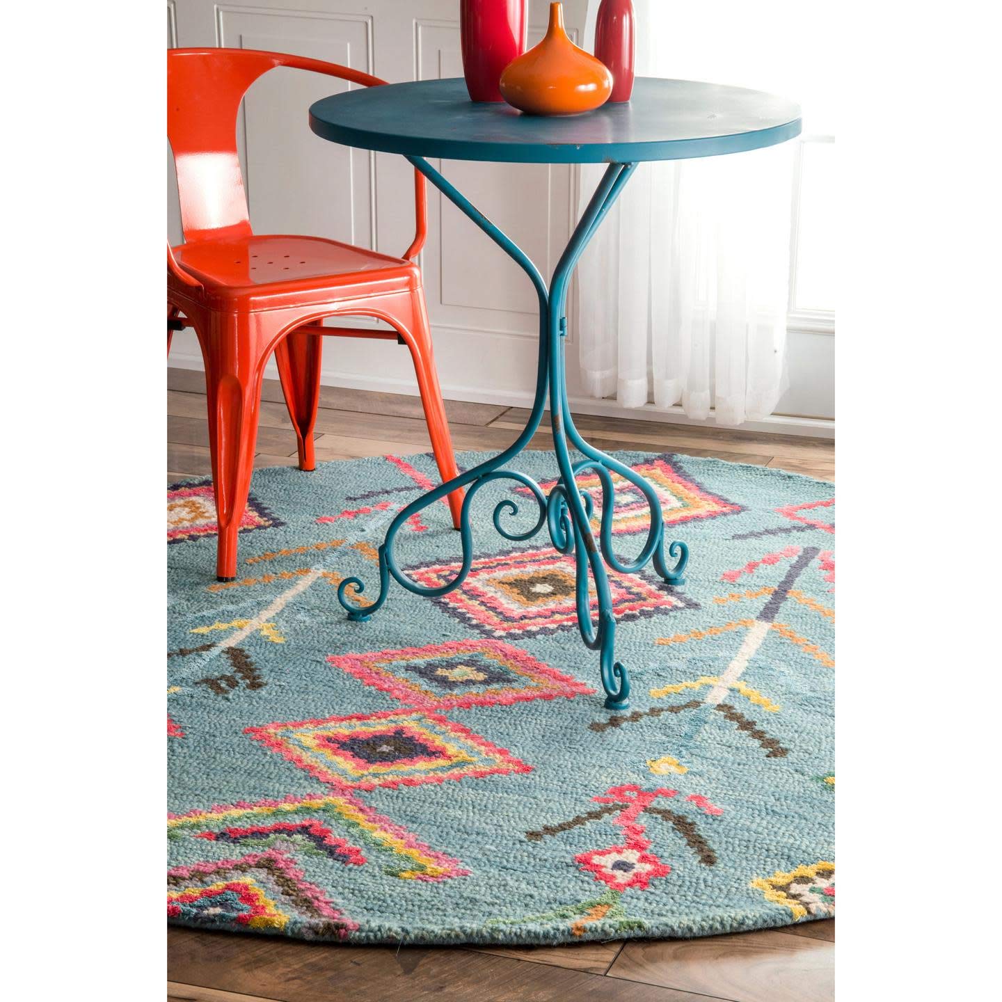 NuLOOM Hand Tufted Belini Area Rug, 4' x 6', Turquoise