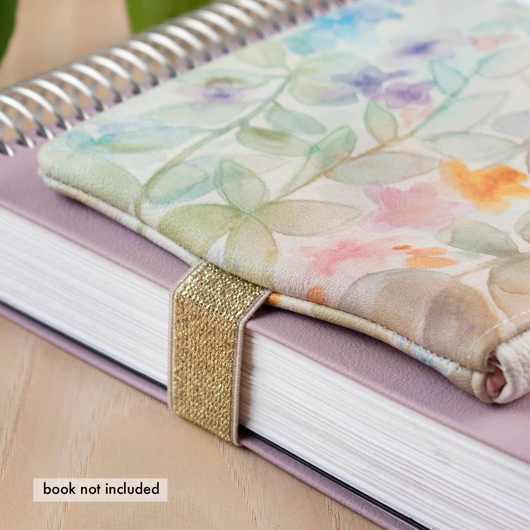 Ultimate Planny Pack - Watercolor Meadow. Planner Accessory Pouch. Inside Pockets & Extended Metal Zipper. Elastic Band to Secure to Planner/Notebook. Vegan Leather Organizer Case by Erin Condren.