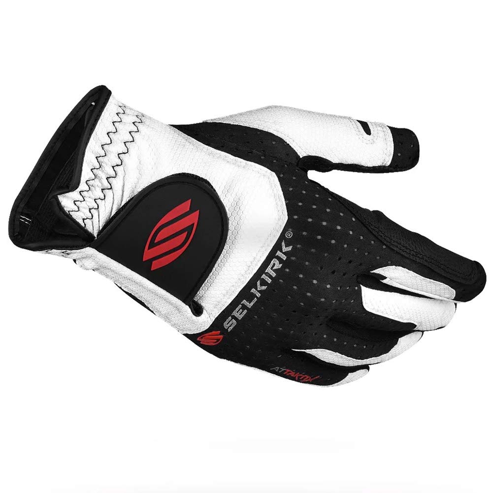 Selkirk Attaktix Men's Premium Pickleball Glove (White/Black, Right Hand)