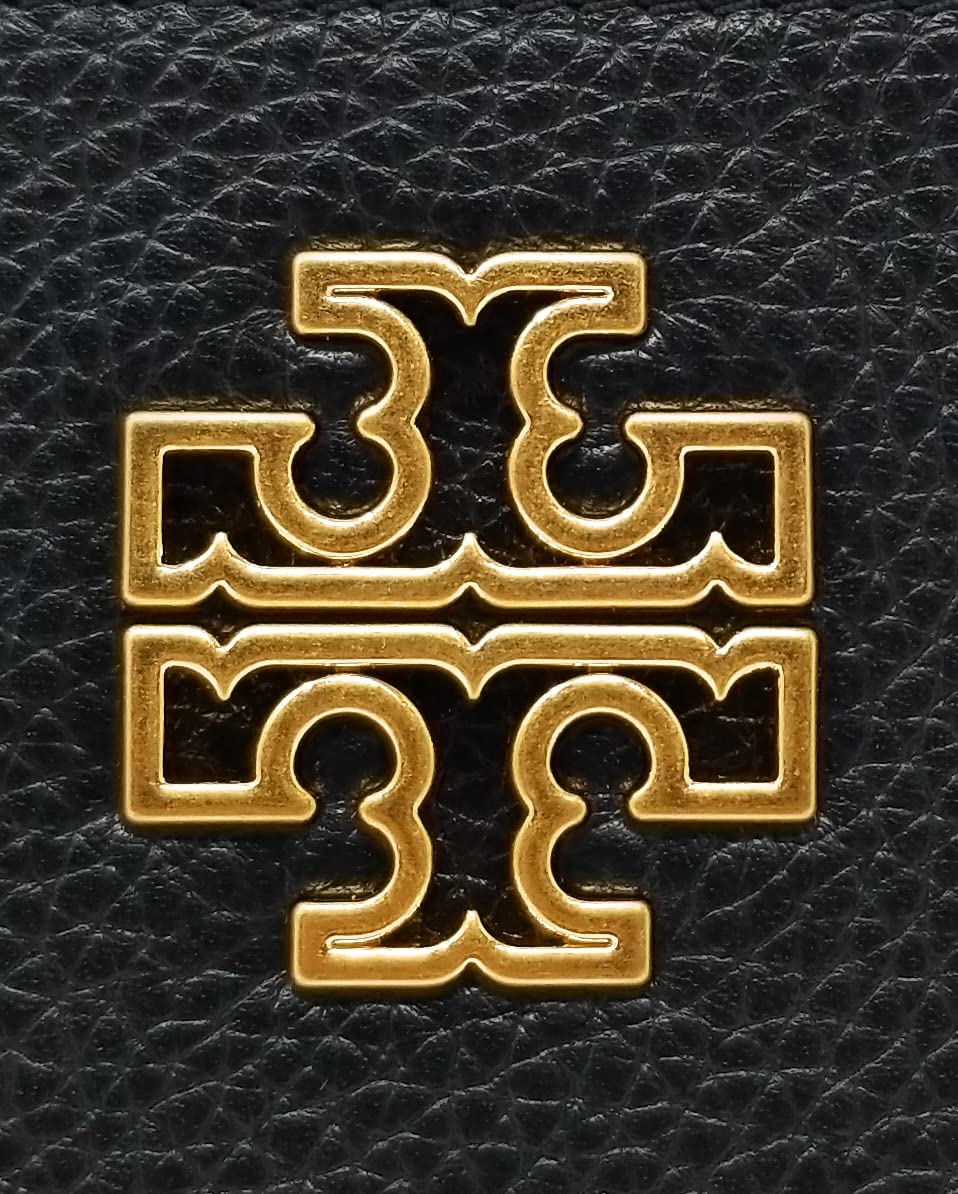 Tory Burch Wristlet Britten Large Zip Pouch (Black)