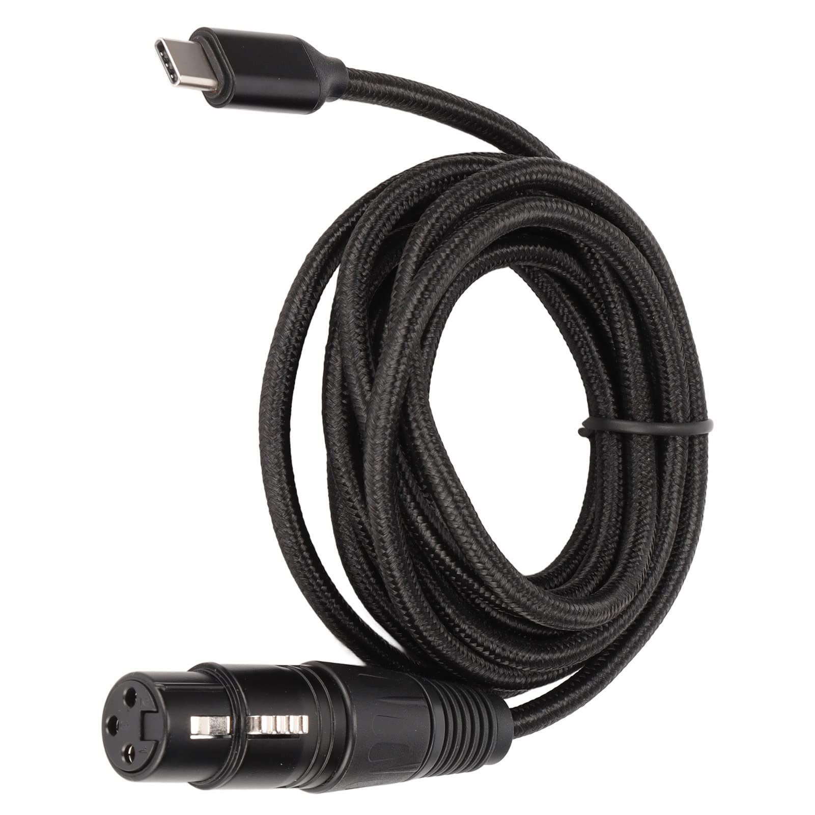 USB C to XLR Female Cable,XLR Male to Female Balanced Microphone Cord USB Microphone Cable Compatible with Phones Tablets(9.8ft)