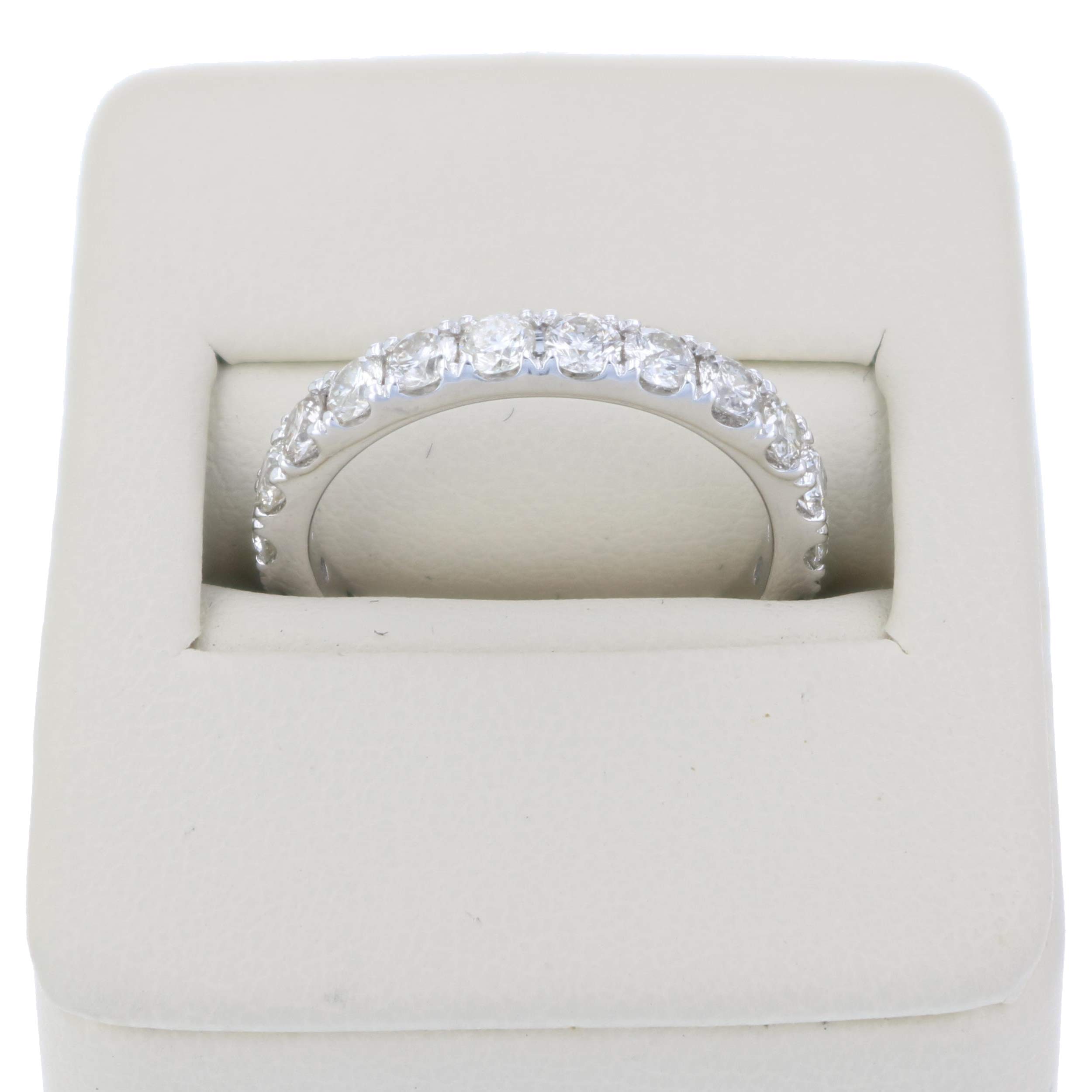 Vir Jewels 2 cttw Diamond Wedding Anniversary Band for Women Full Eternity Diamond Engagement Ring 14K White Gold Round Prong Set Size 7.5
