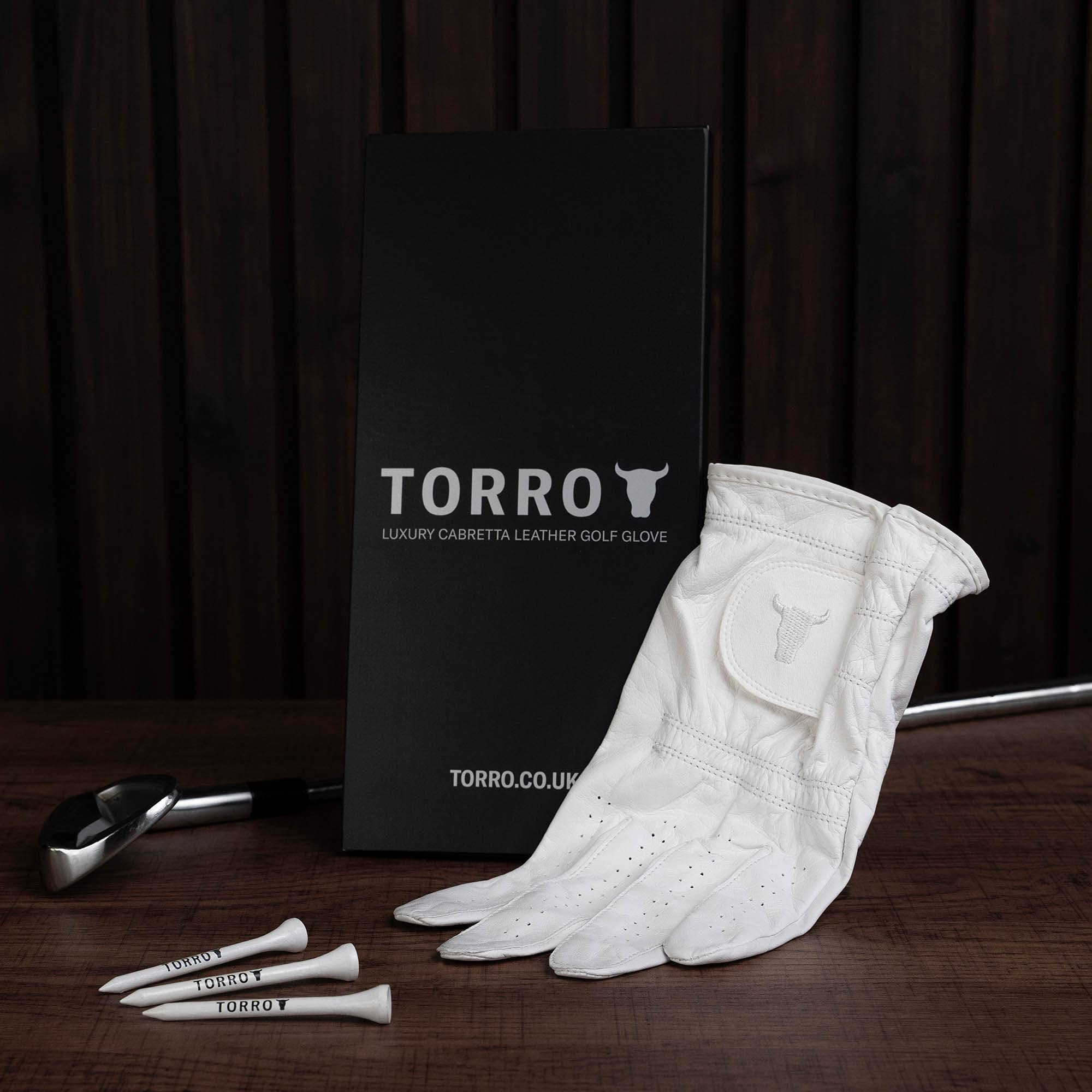 TORRO Luxury, Full Cabretta Leather Golf Glove - Left Hand, for Right-Handed Golfer (Extra Large)