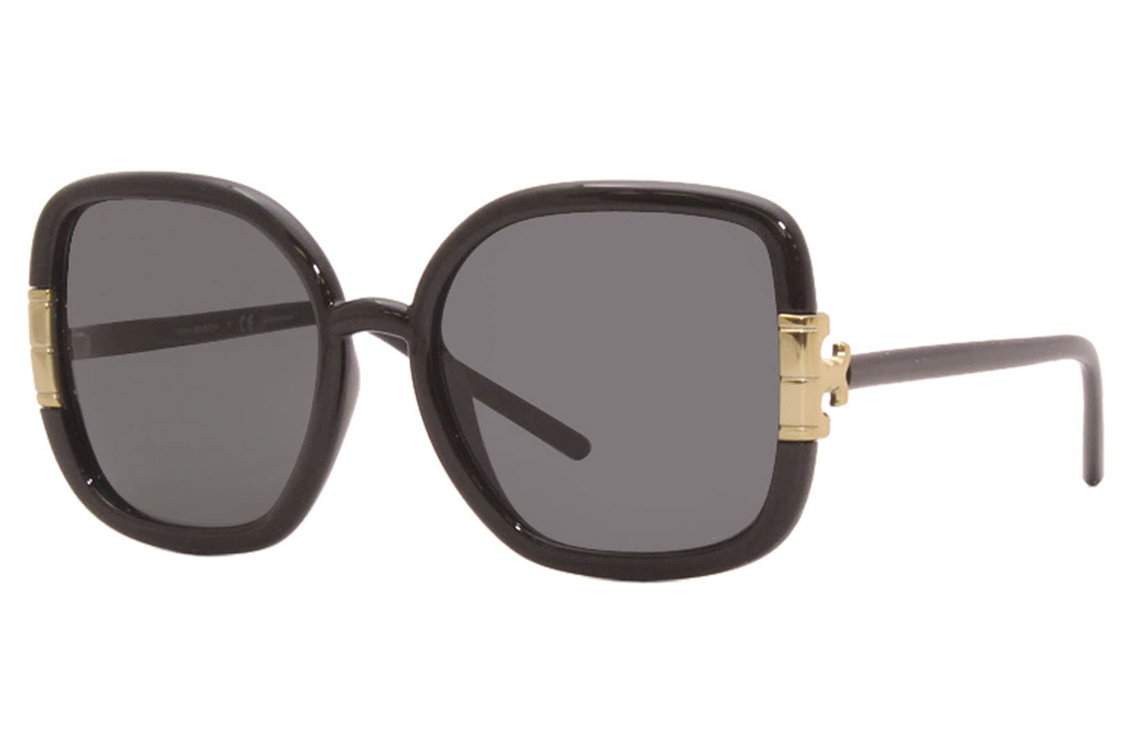 Tory Burch TY9063U Women's Sunglasses Black/Solid Dark Grey 56