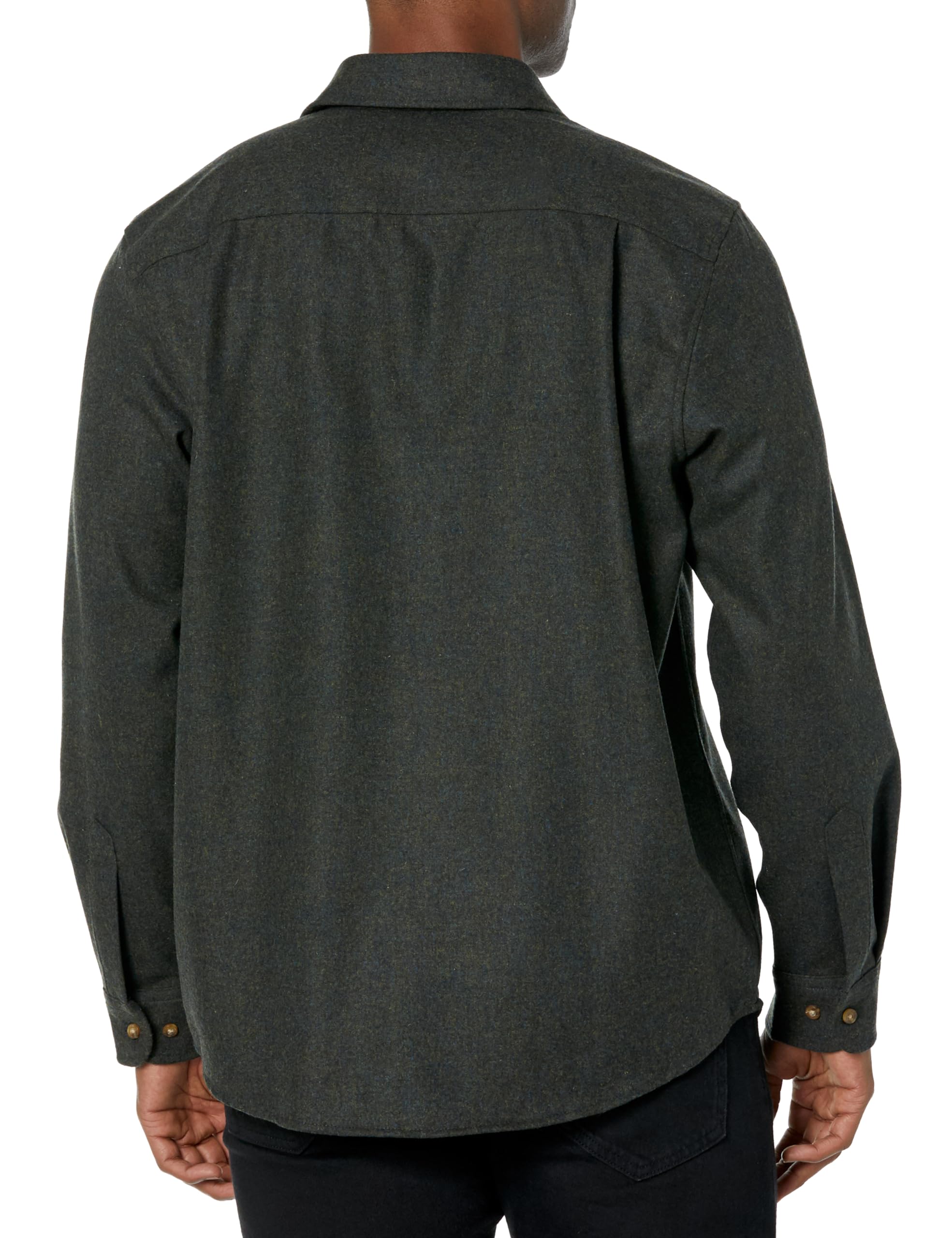 Pendleton Men's Long Sleeve Classic-fit Lodge Shirt, Blue-Green Flannel, Large
