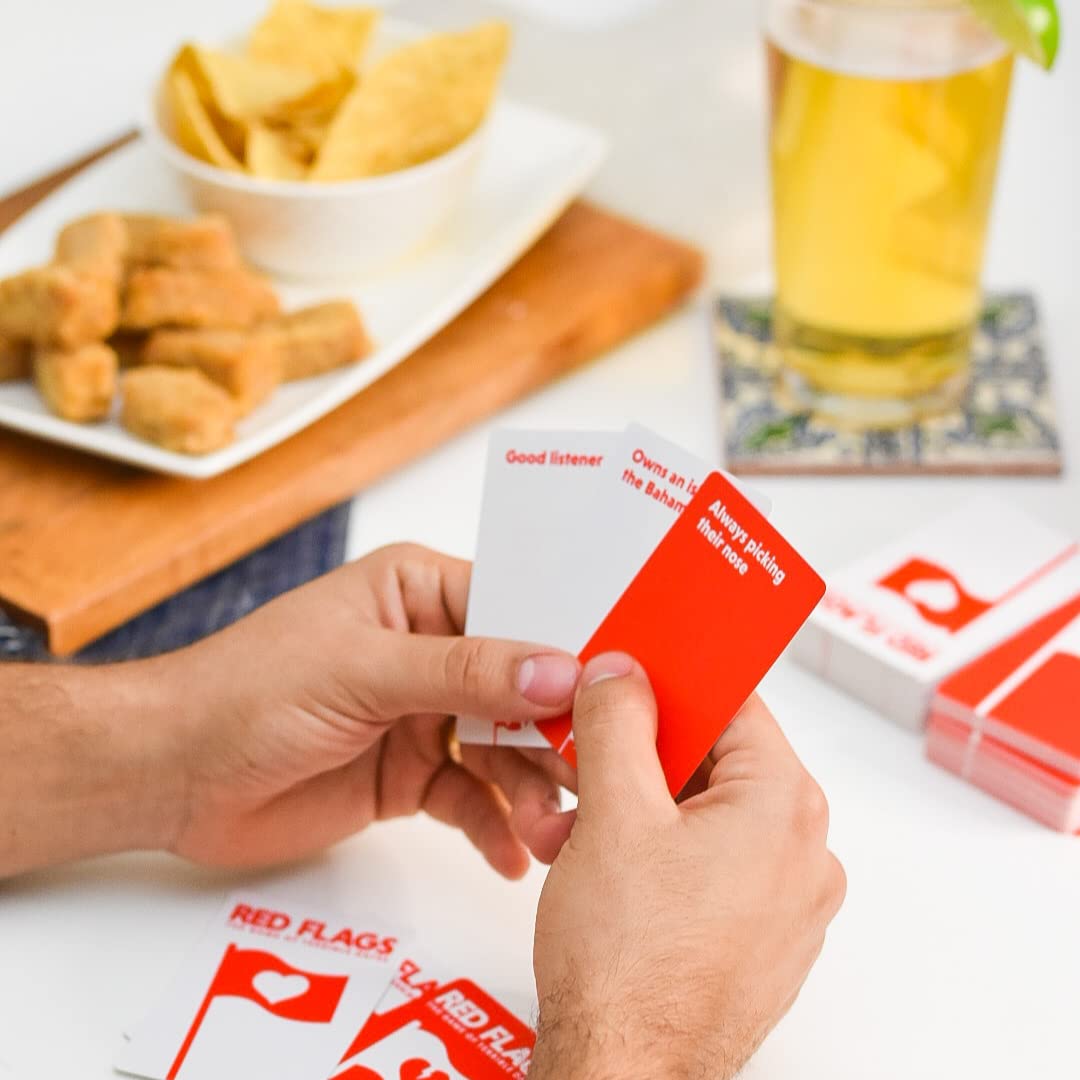 Red Flags: The Game of Terrible Dates | Funny Card Game/Party Game for Adults, 3-10 Players | by Jack Dire, Creator of Superfight
