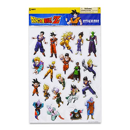 Screen Legends Dragon Ball Z Backpack and Lunch Box Set - Bundle with 16β Dragon Ball Backpack, Dragon Ball Lunch Bag, Water Bottle, Stickers, More | Dragon Ball Z Backpack for Boys