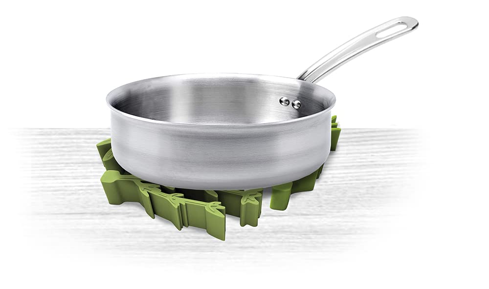 Talisman Designs Multi-Use Roasting Rack & Trivets, Raise Meat & Veggies in Cookware, Evenly Cook, Non-Stick, Heat Resistant up to 500 Degrees Fahrenheit