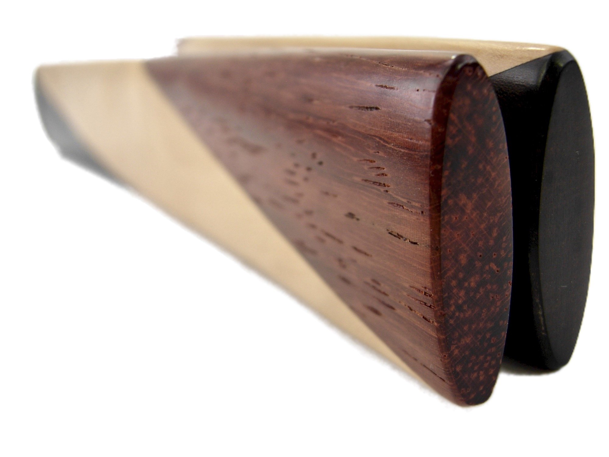 Pea Patch Minstrel-Style Laminated “Tri-Tone” Ebony-Boxwood-Padauk Bones (Narrow)