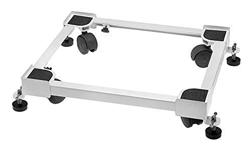 SK Traders TAFTA Heavy Duty Front/Top Load Washing Machine/Refrigerator Trolley Stand 99.9% Made of Metal (Weight Lift Upto 44Kg) Black