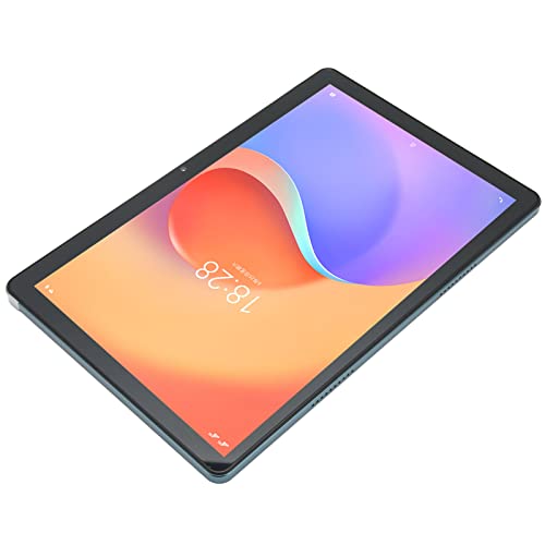 Rosvola HD Tablet, 8MP Front 16MP Rear Tempered Glass 12GB RAM 128GB ROM 4G Calling Tablet 5G WiFi 100-240V Android 11 for Entertainment (US Plug)