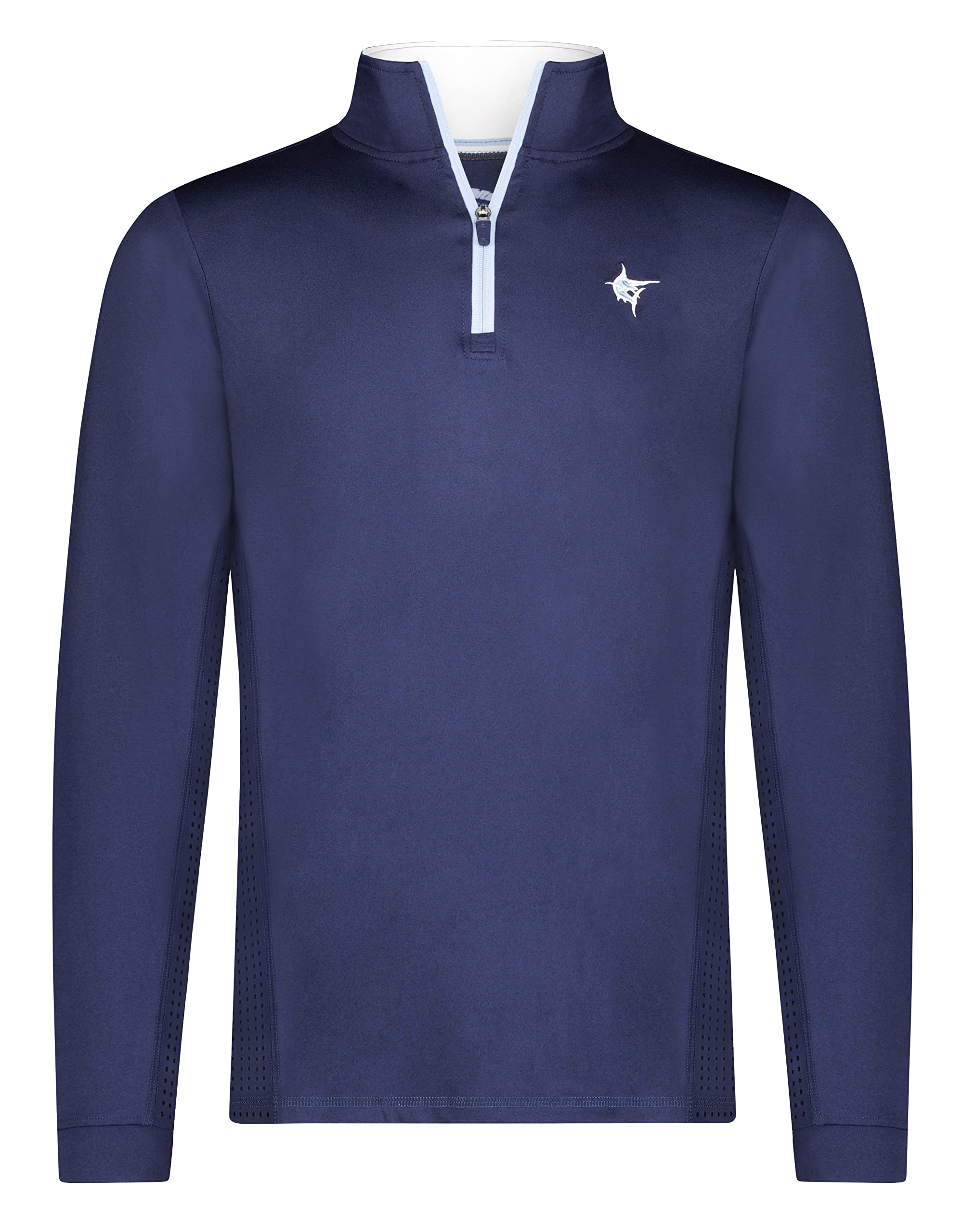 White Water Southport Performance 1/4 Zip Pullover - Slate Blue- XXL