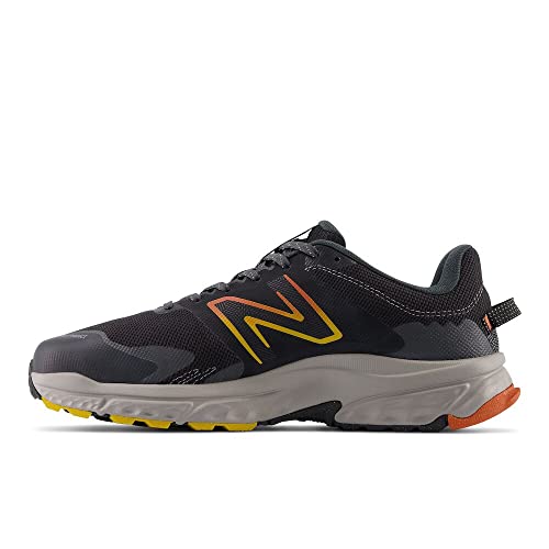 New Balance Men's Fresh Foam 510 V6 Trail Running Shoe, Black/Shadow Grey/Cayenne, 11