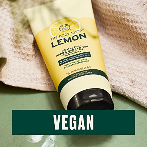 The Body Shop Lemon Protecting Hand & Body Lotion – Intensely Hydrating Moisturizer – 6.75 oz