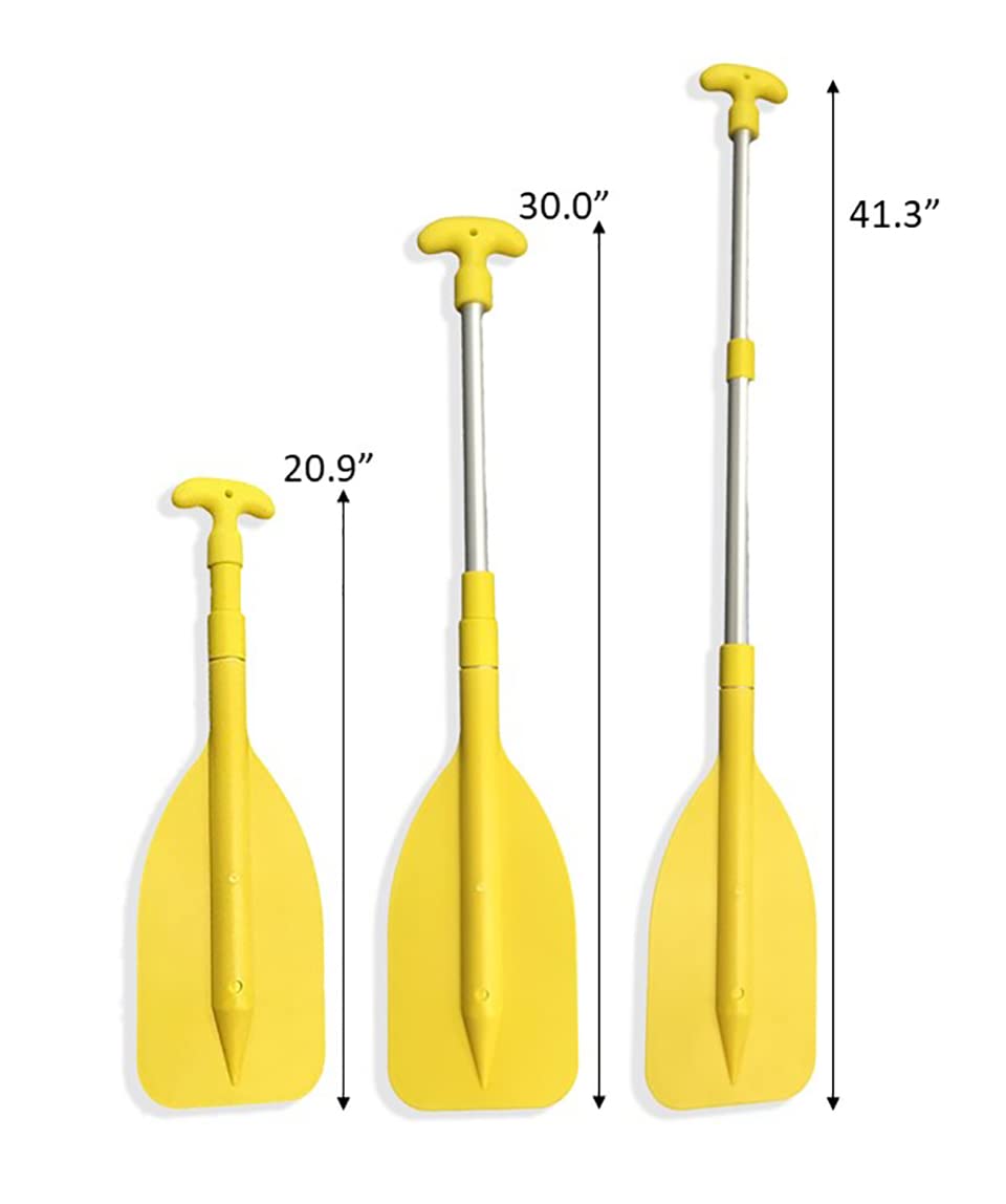 Pactrade Marine 2 of Marine Kayak Canoe Raft Jet Ski Yellow Telescopic Aluminum Oar Paddle
