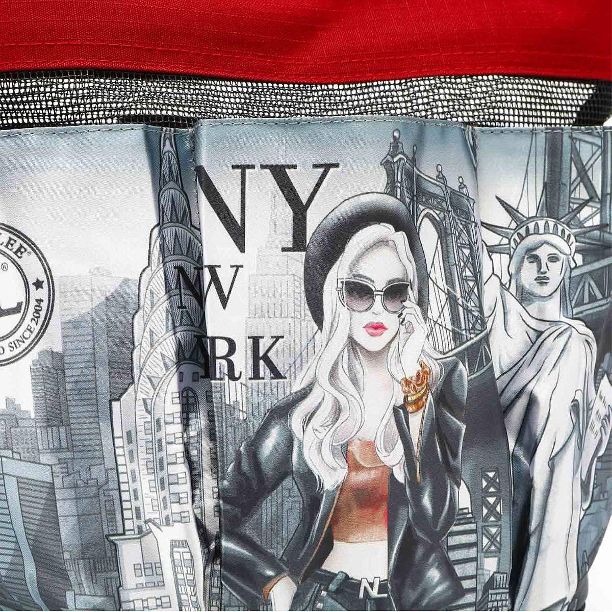 Nicole Lee CONVENIENT PRINT ORGANIZER BAG V.2~LIFE IN NEW YORK