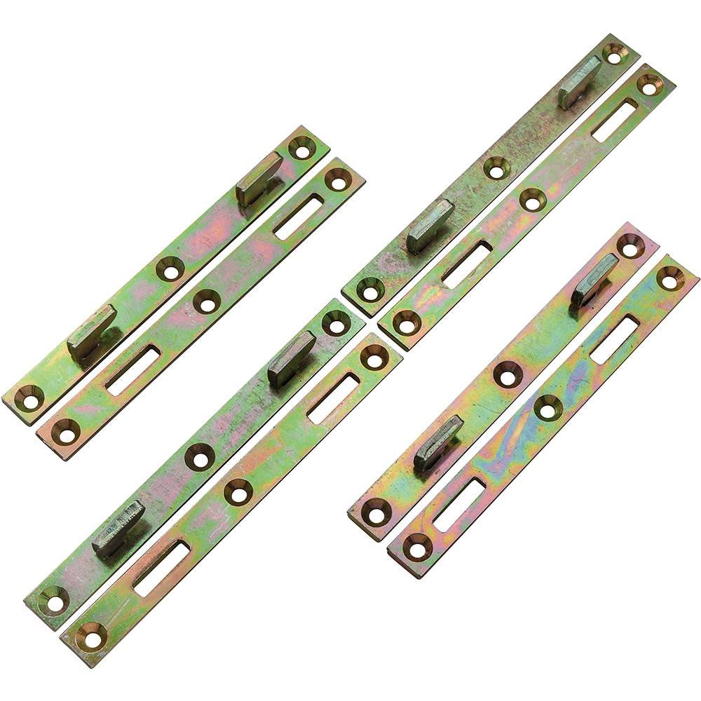 Rockler 6” x 5/8" Bed Rail Brackets (4-Pack) - Wrought Steel Bed Rail Fasteners – Easy to Assemble Bed Frame Hardware & Bed Hardware – Heavy Duty Fasteners & Bed Brackets for DIY Assembly
