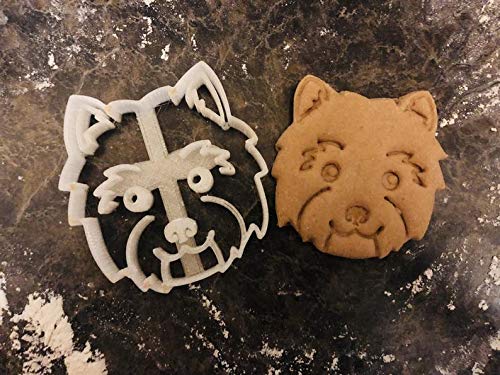 West Highland White Terrier - Westie Cookie Cutter and Dog Treat Cutter - Dog Face - 3 inch