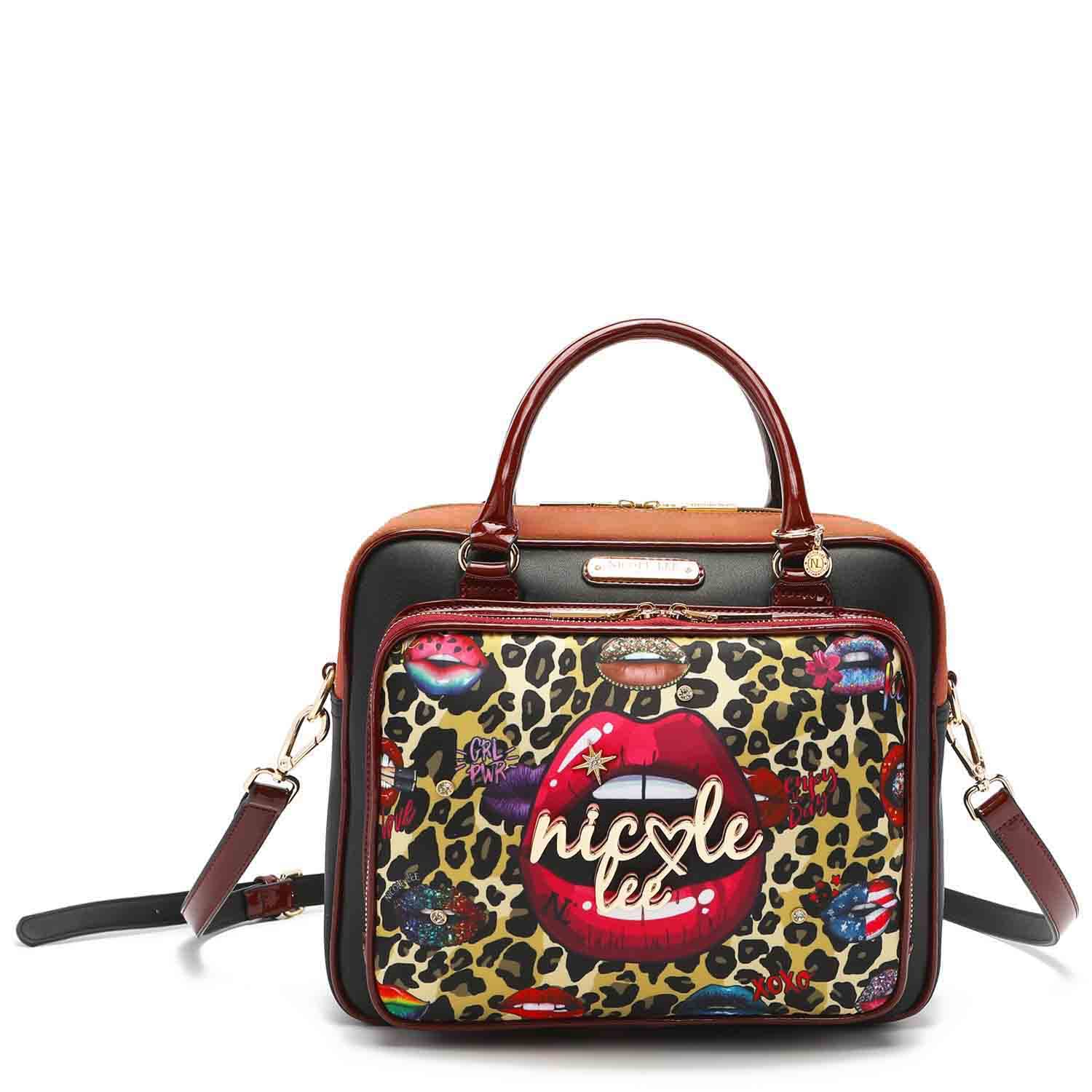 Nicole Lee Wild Lips Top Handle Handbag