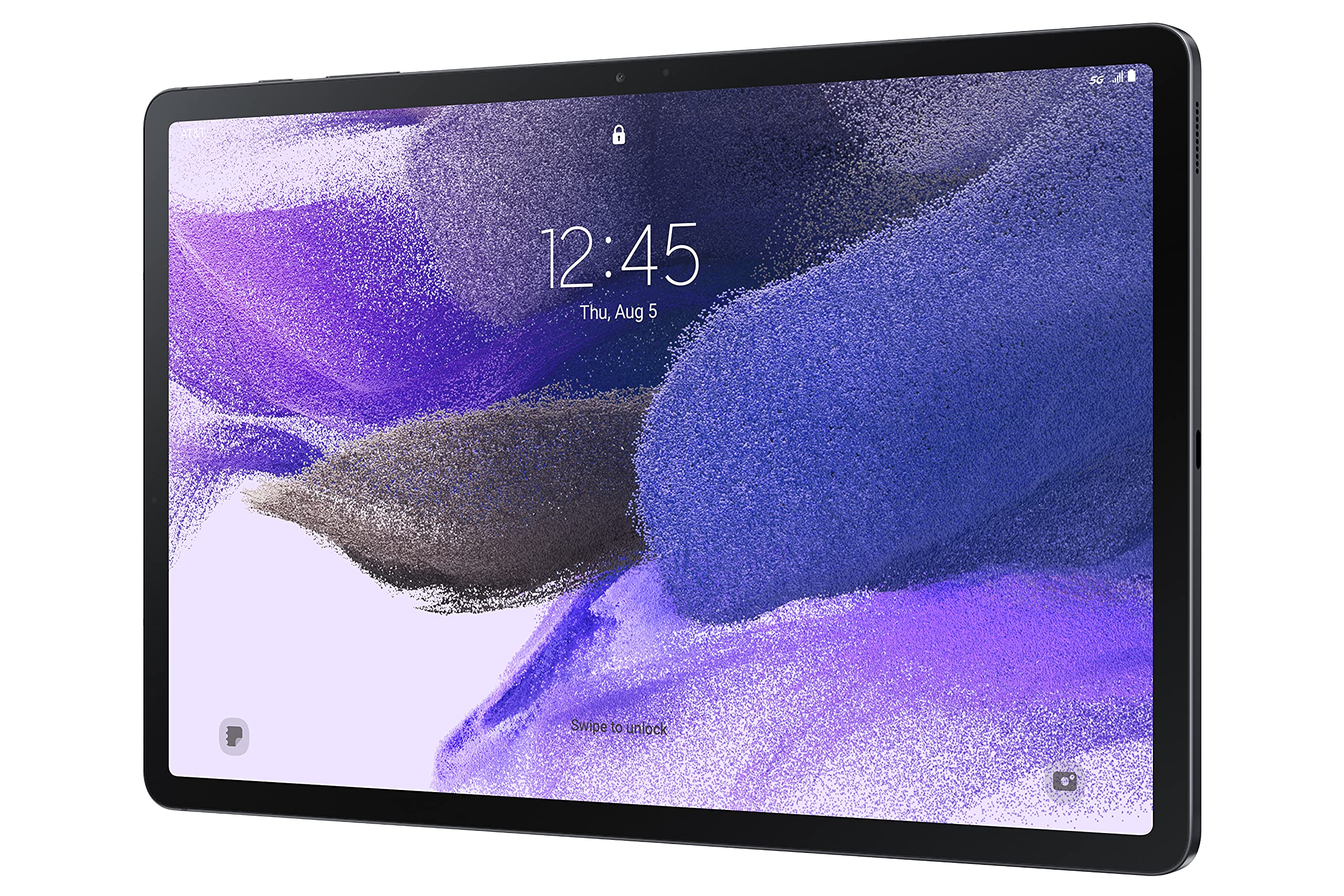 SAMSUNG Galaxy Tab S7 FE 2021 Android Tablet 12.4” Screen WiFi 64GB S Pen Included Long-Lasting Battery Powerful Performance, Mystic Black (Renewed)