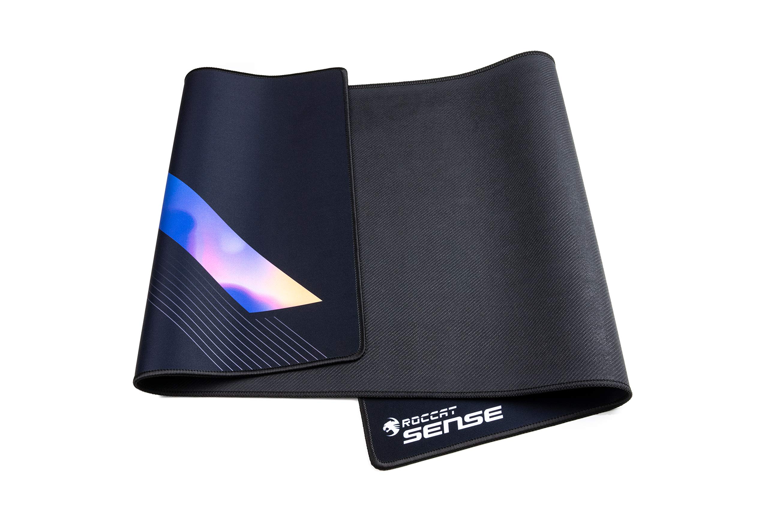 ROCCAT Sense Vital Force XXL PC Gaming Mousepad High Precision, Non Slip Back, Extended Keyboard Desktop Mouse Pad with Stitched Edges, Smooth, 2mm Thickness, Black