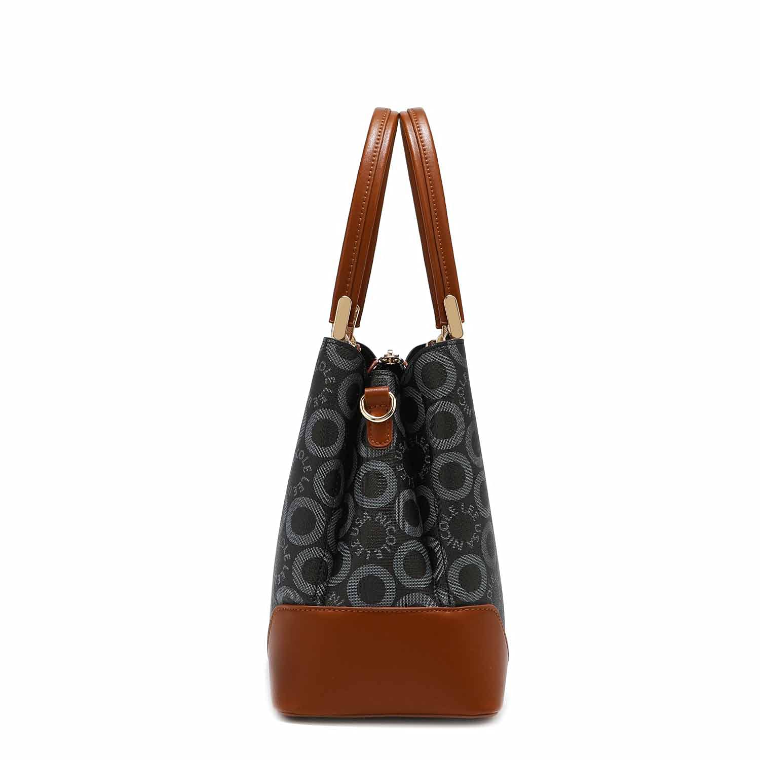Nicole Lee Small World Satchel (SMALL WORLD (BLACK))