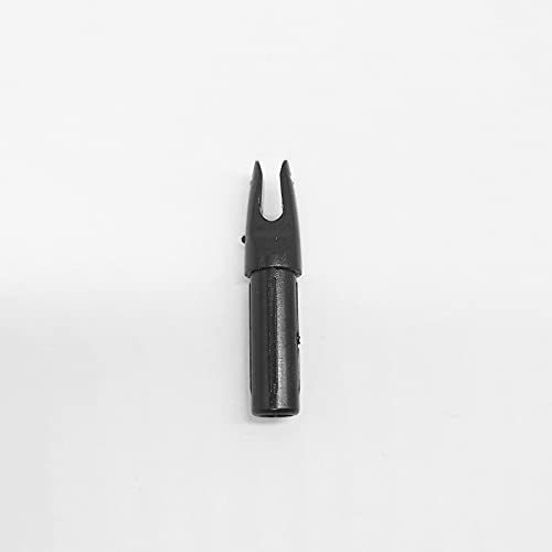 traderplus Plastic Arrow Tail Carbon Nock Arrow Accessories Inner Diameter 6.20mm, Pack of 12 (Black)