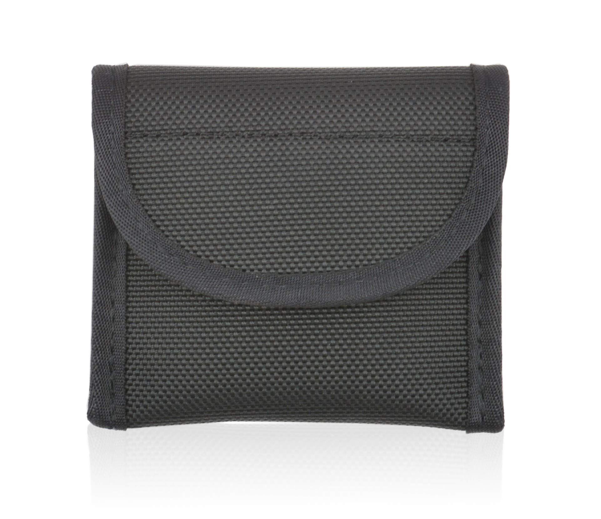 TECH118 Latex Glove Pouch -For First Responders -Police, Fire, EMS, Security, Black, Standard