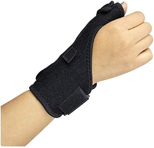 Thumb Brace, Arthritis Splints Adjustable Breathable Thumb Stabilizer For Carpal Tendonitis The Thumb Support Wrist Splint Brace Helps Relieve Thumb Pain Injury Fits Left Right Hand Wrist Brace wit ji