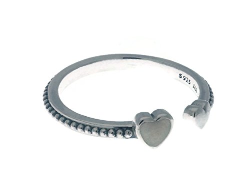 Pandora Hearts of Love Ring, Silver Enamel 191045EN23-48 EU 4.5 US