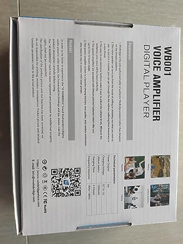 WinBridge Voice Amplifier with Portable Microphone, School Supplies, Rechargeable Speaker for Teachers, Classroom, Tourguide, Personal Voice Amplifier and Teacher Microphone Headset