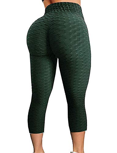 SEASUM Women's High Waist Yoga Pants Tummy Control Slimming Booty Leggings Workout Running Butt Lift Tights M