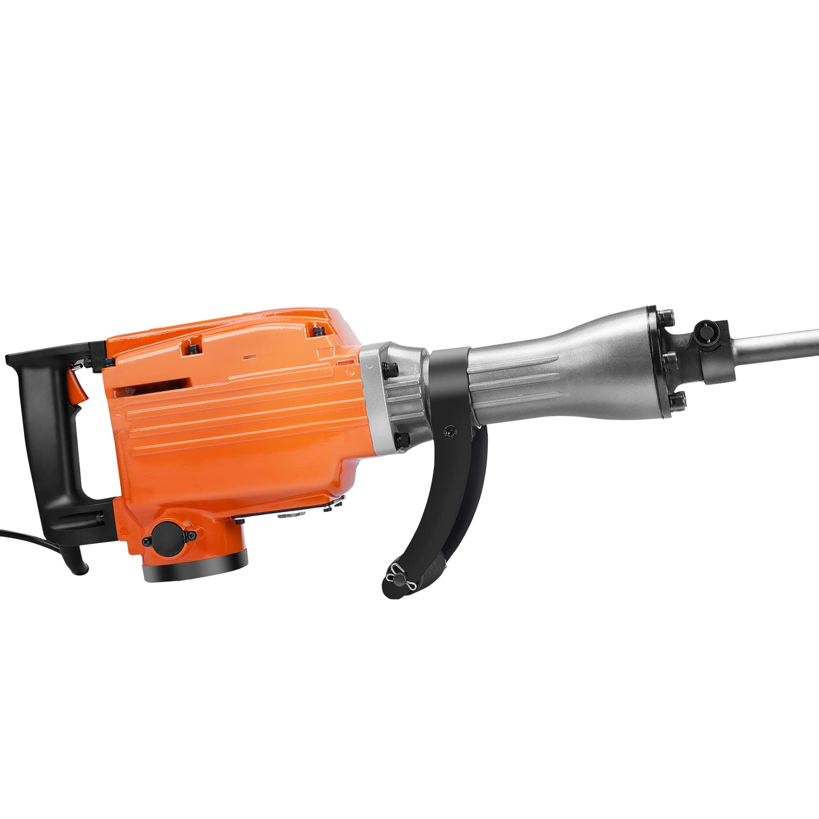 VEVOR Demolition Jack Hammer, MAX 2200W Electric Jackhammer Heavy Duty, 1350 BPM Concrete Breaker 6pcs Chisels Bit Chipping with Case