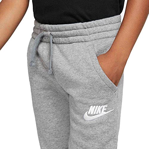 Nike Boy's NSW Club Jogger Fleece Pant, Carbon Heather/Cool Grey/White, Medium