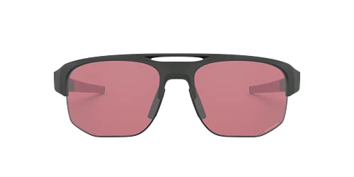 Oakley Men's Oo9424 Mercenary Rectangular Sunglasses, Matte Carbon/Prizm Dark Golf, 70 mm