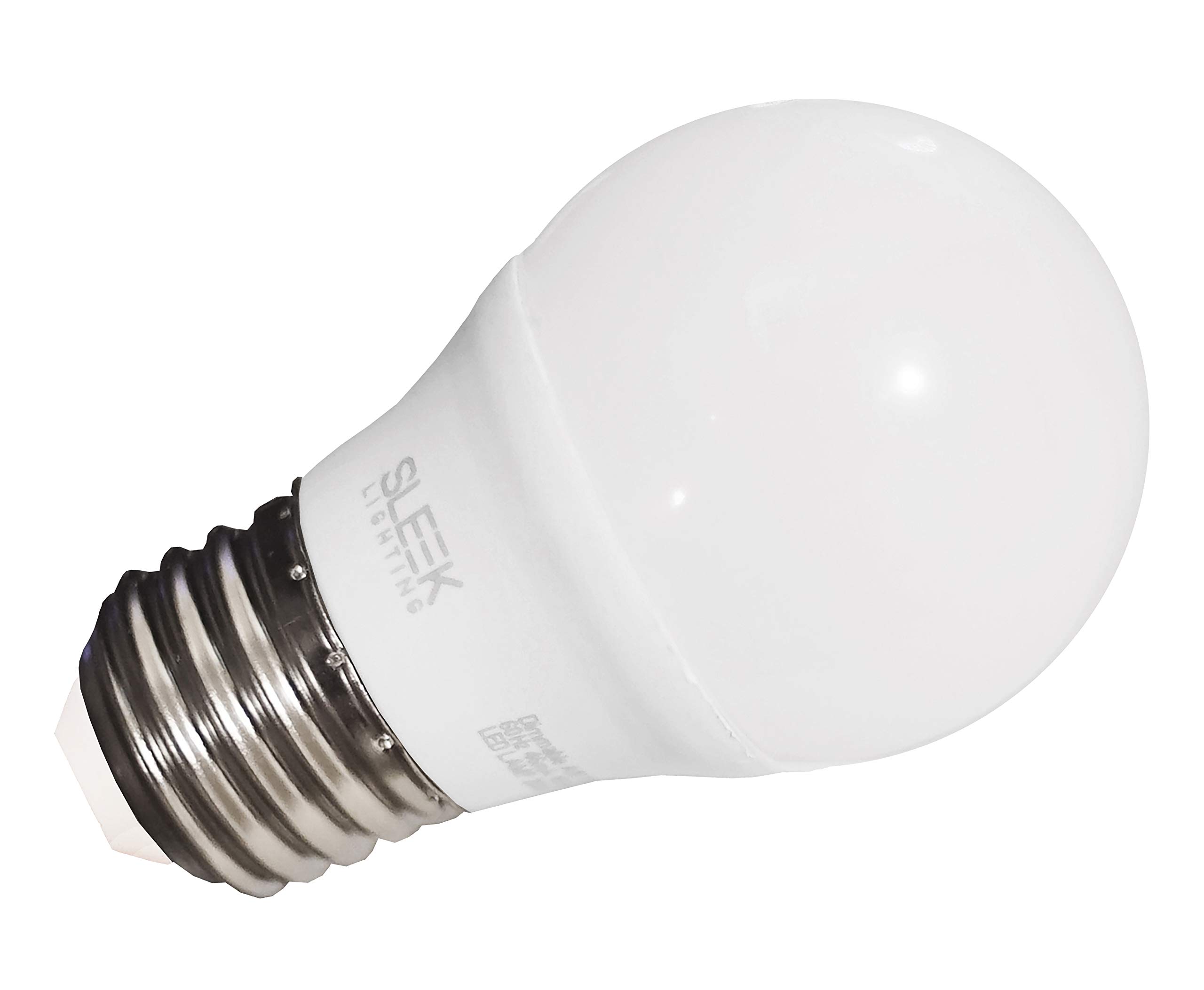 SleekLighting 5.5W A15 Dimmable LED Lightbulb (6 Pack) - General-Purpose Household Lighting Bulb -Warm White (3000k) - 450lm, HL Chip, 240 Degree, E26, UL & ES Listed - Uses 5.5 Watts of energy, 120 V