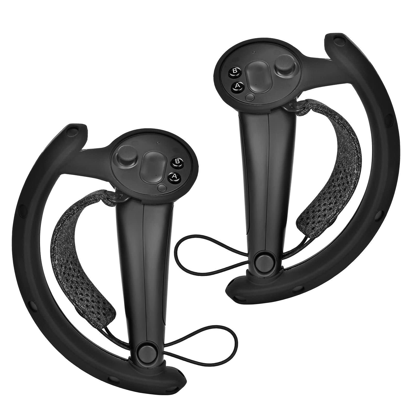 VR Controller Grips Cover Accessories for Valve Index, Valve Index Accessories Sweatproof Anti Collision(Black)
