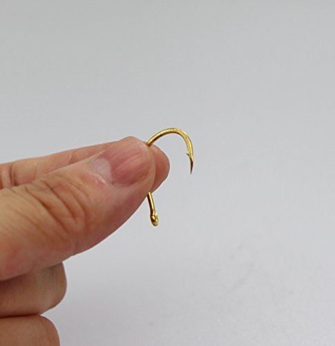 Small Size Carbon Steel Sharp Fishing Hooks Baits Worm Jig 500pcs 10 Sizes Pack Fishing Gears Tackle kit (Black)