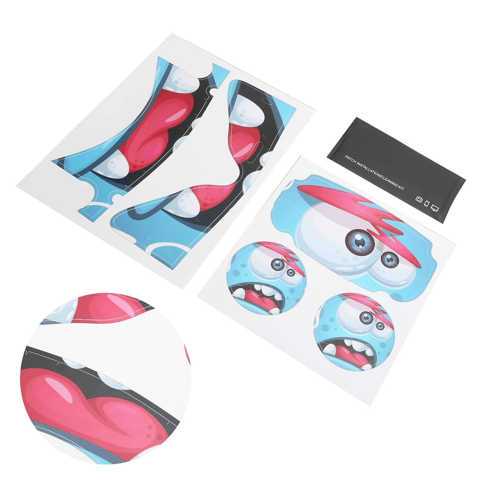 VR Headset and Controller Skin for Oculus Quest 2, VR Glasses Controller Headset Decal Stickers, PVC Protective Skin Cover Set, Virtual Reality Gaming Accessories
