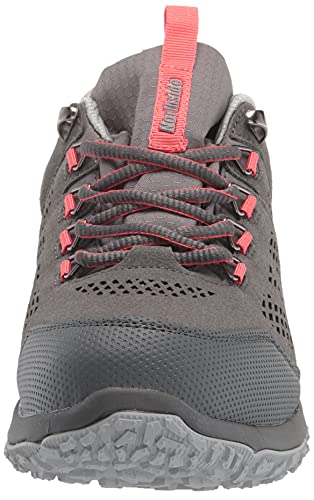 Northside Women's Benton Waterproof Hiking Shoe, Gray/Coral, 6.5