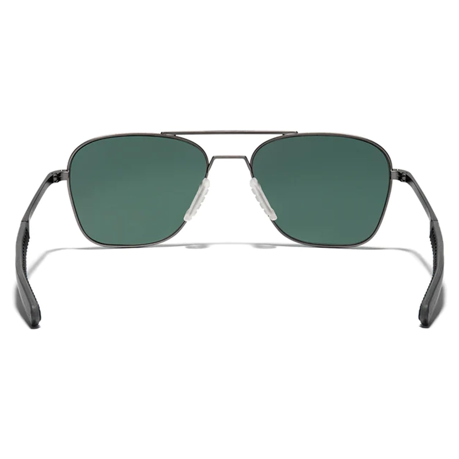 ROKA Falcon Ti Performance Non-Polarized Aviator Sunglasses for Men and Women - Silver Frame - Carbon Lens w/Glacier Mirror