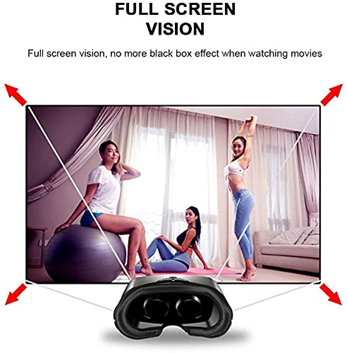 VR Headset, VR Glasses, VR Goggles-for 3D VR Movies Video Games, Play Mobile Games & 360 Movies, VR Headset with Remote Controller Virtual Reality Headset for 5.0-7.0inches iPhone & Android