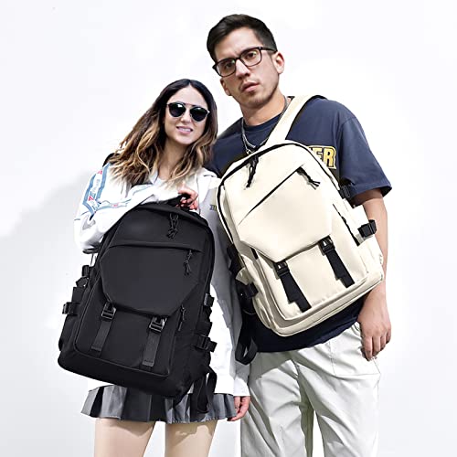 Roinjezo Laptop Backpack,Travel Outdoor Daypack,14 Inch Lightweight Rucksack for for Work Business Trip(White)